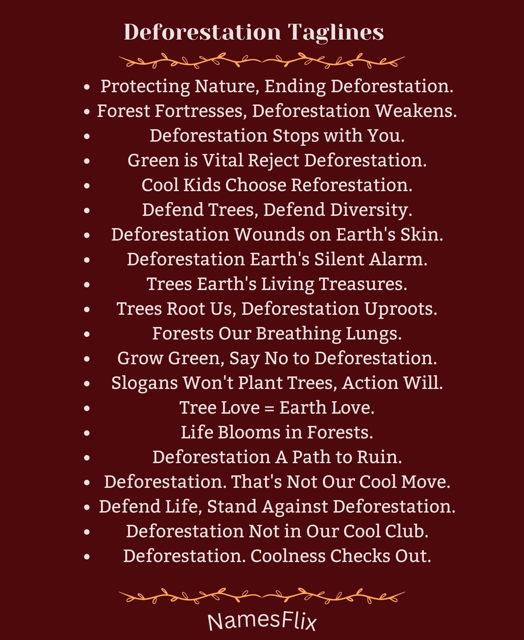 650+ Best Deforestation Slogans for Greener Horizon