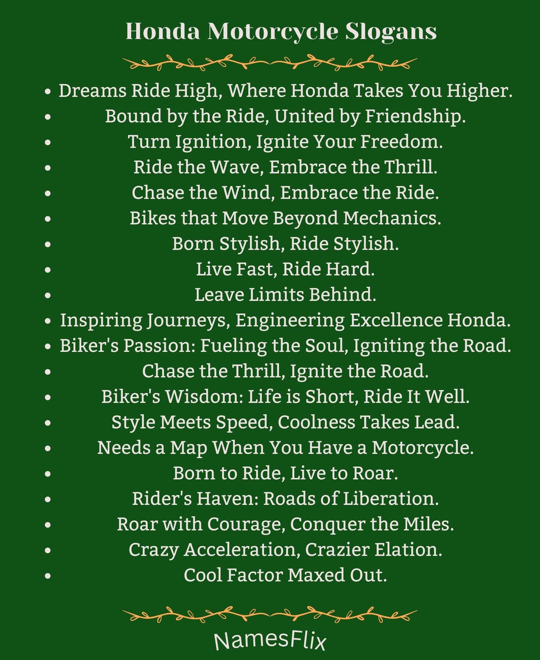 820+ Motorcycle Slogans for Cruising with Attitude