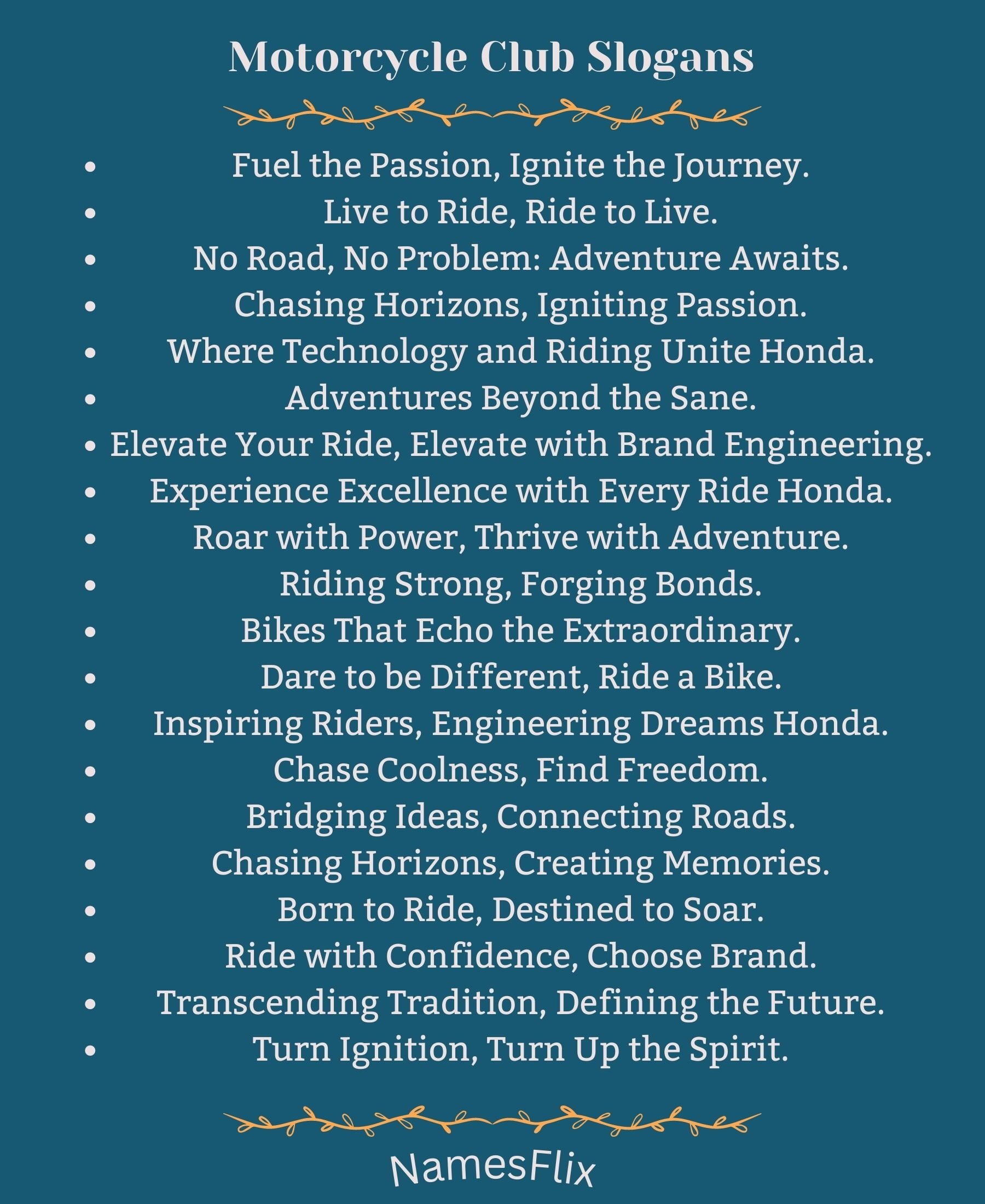 820+ Motorcycle Slogans for Cruising with Attitude