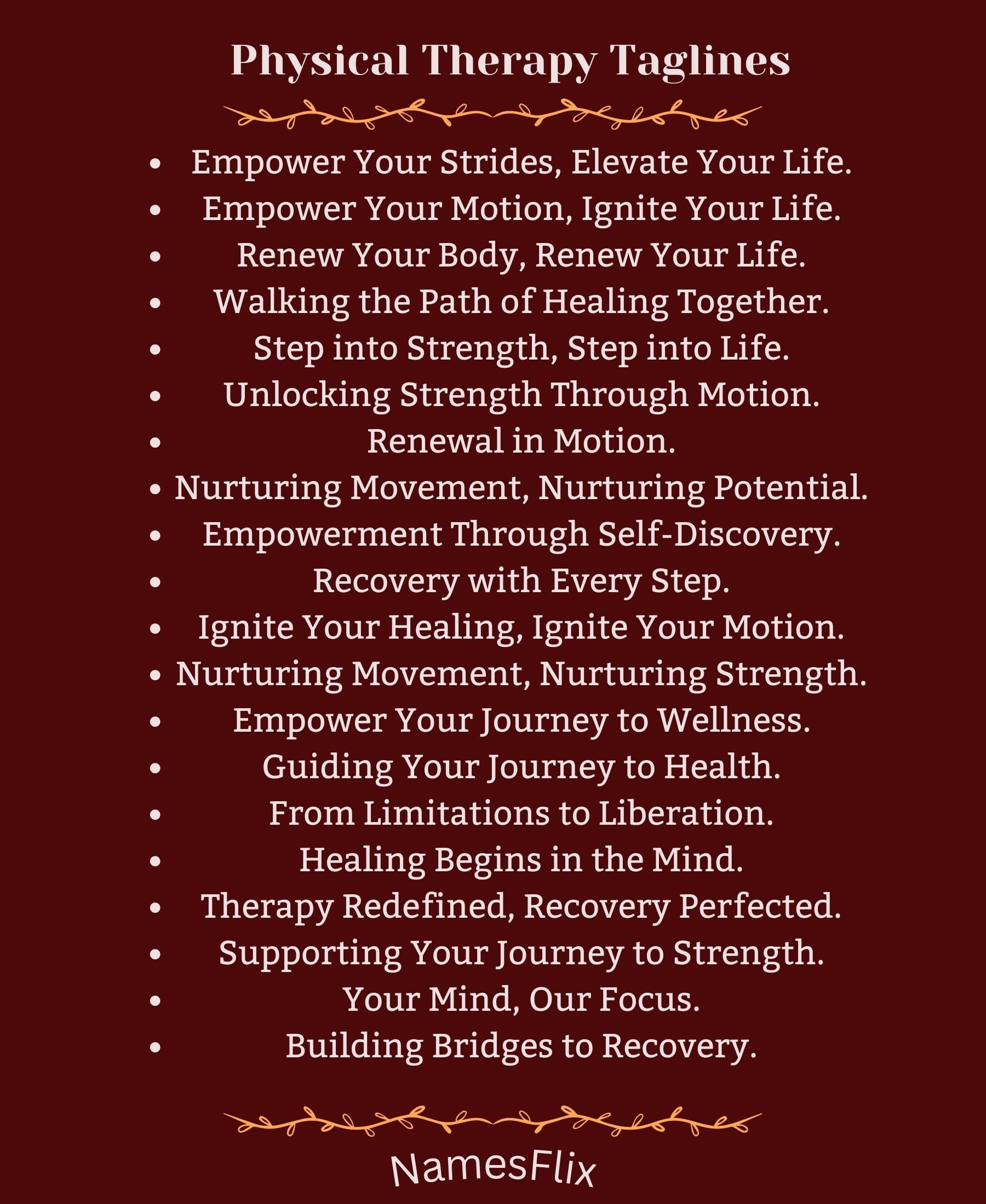 545+ Attractive Physical Therapy Slogans And Saying