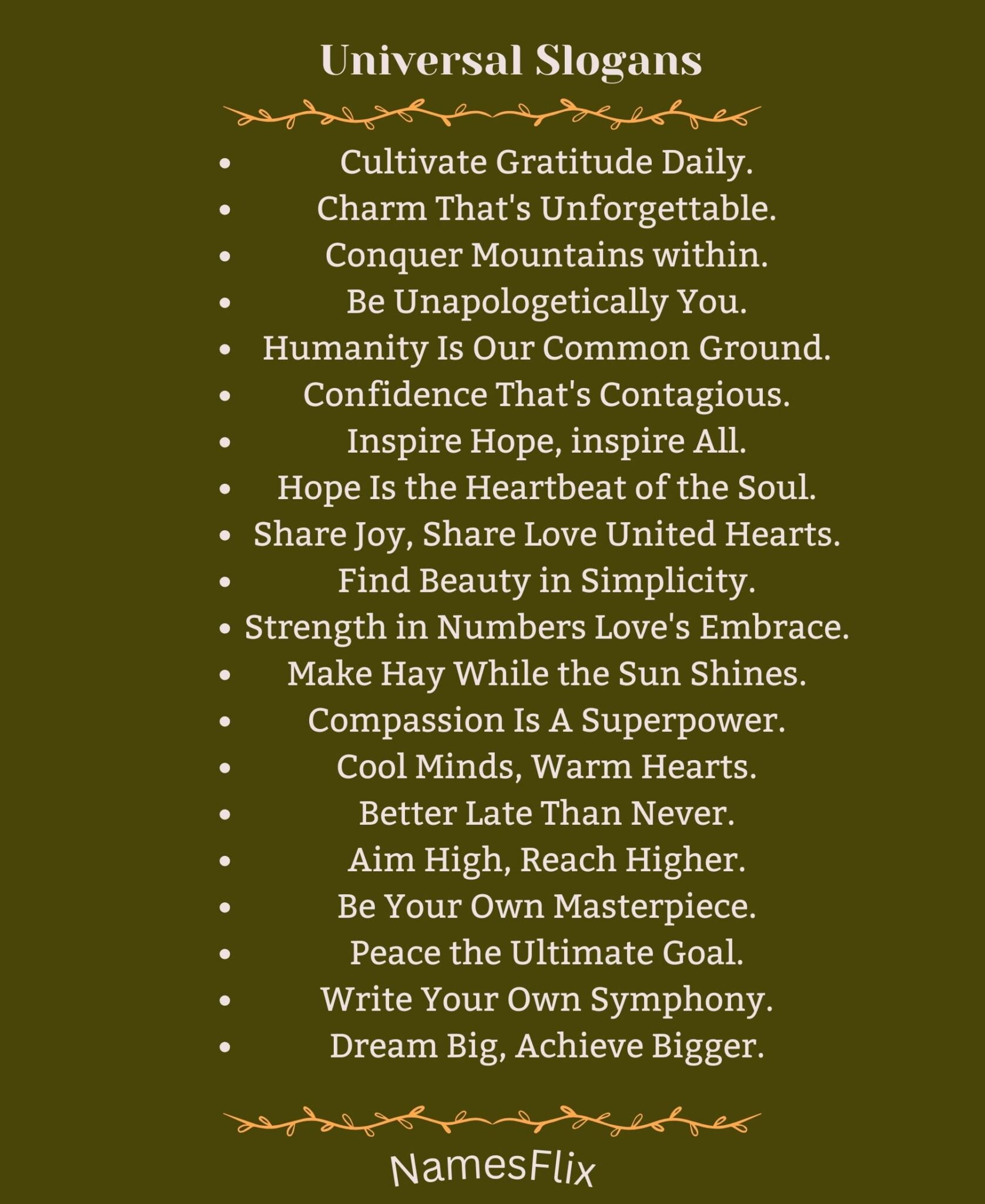 Universal Slogans: 775+ Phrases and Taglines Ideas That Shine