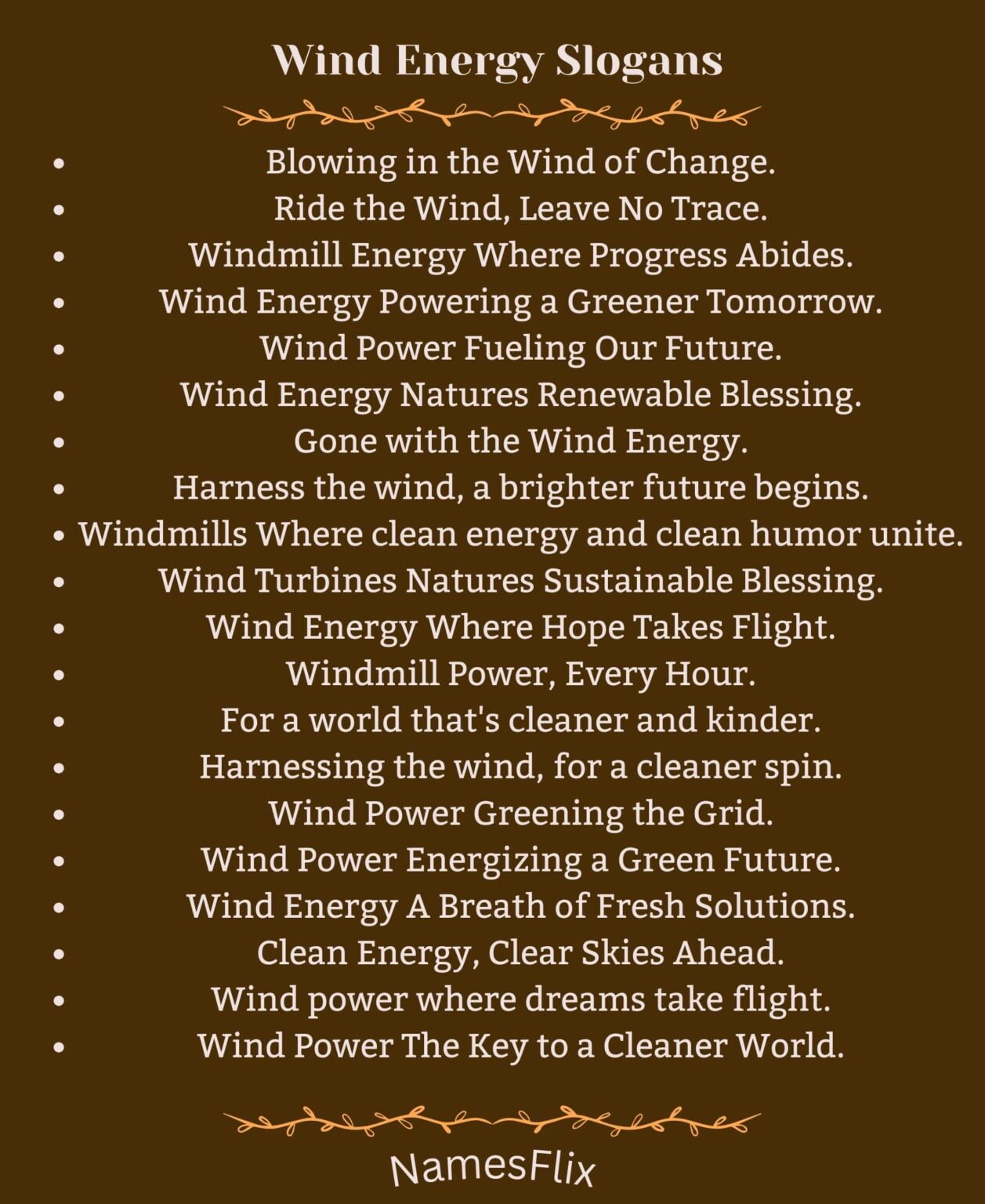 515+ Wind Energy Slogans, Sayings and Taglines