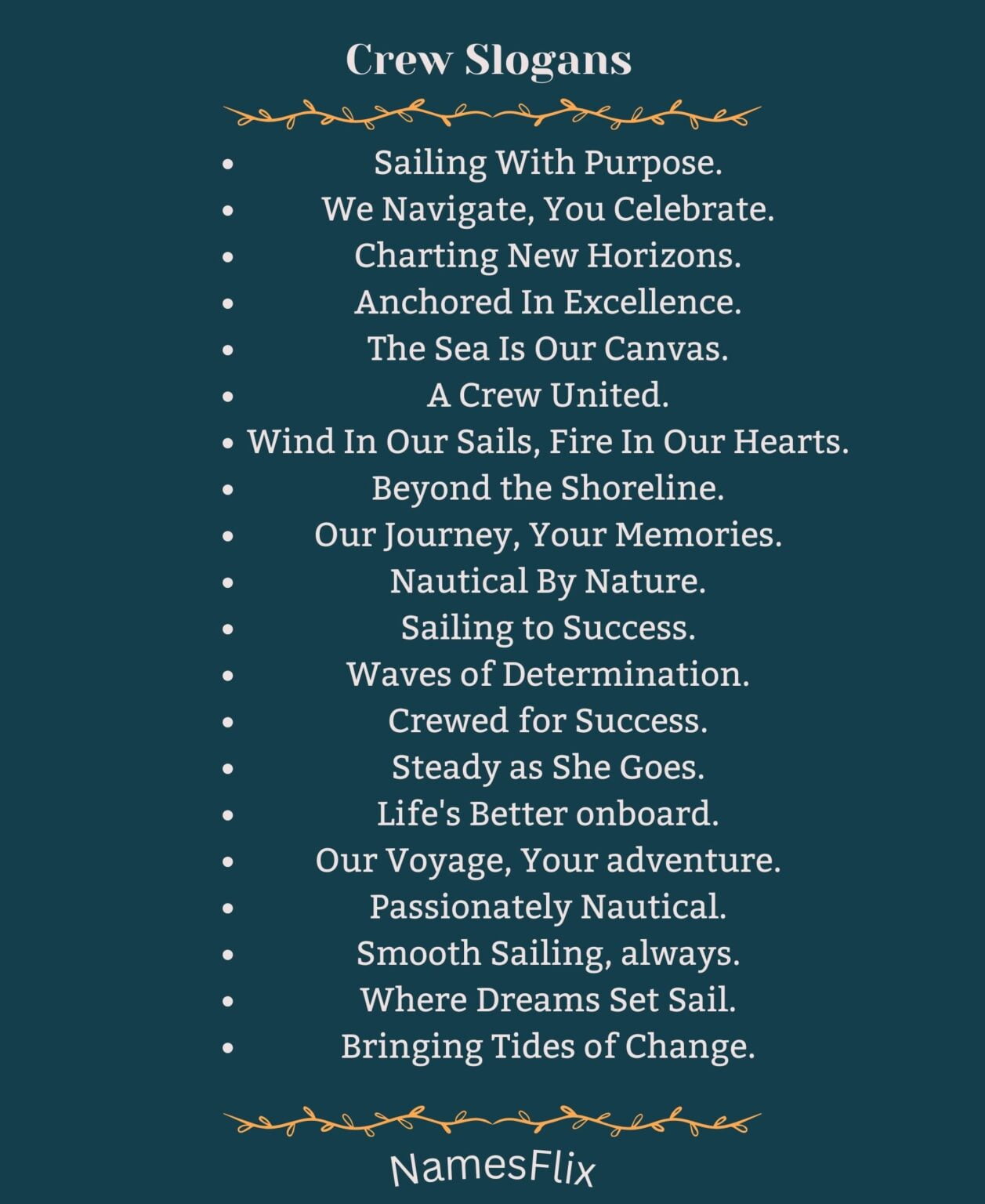 565+ Best Crew Slogans, Sayings & Taglines Ideas