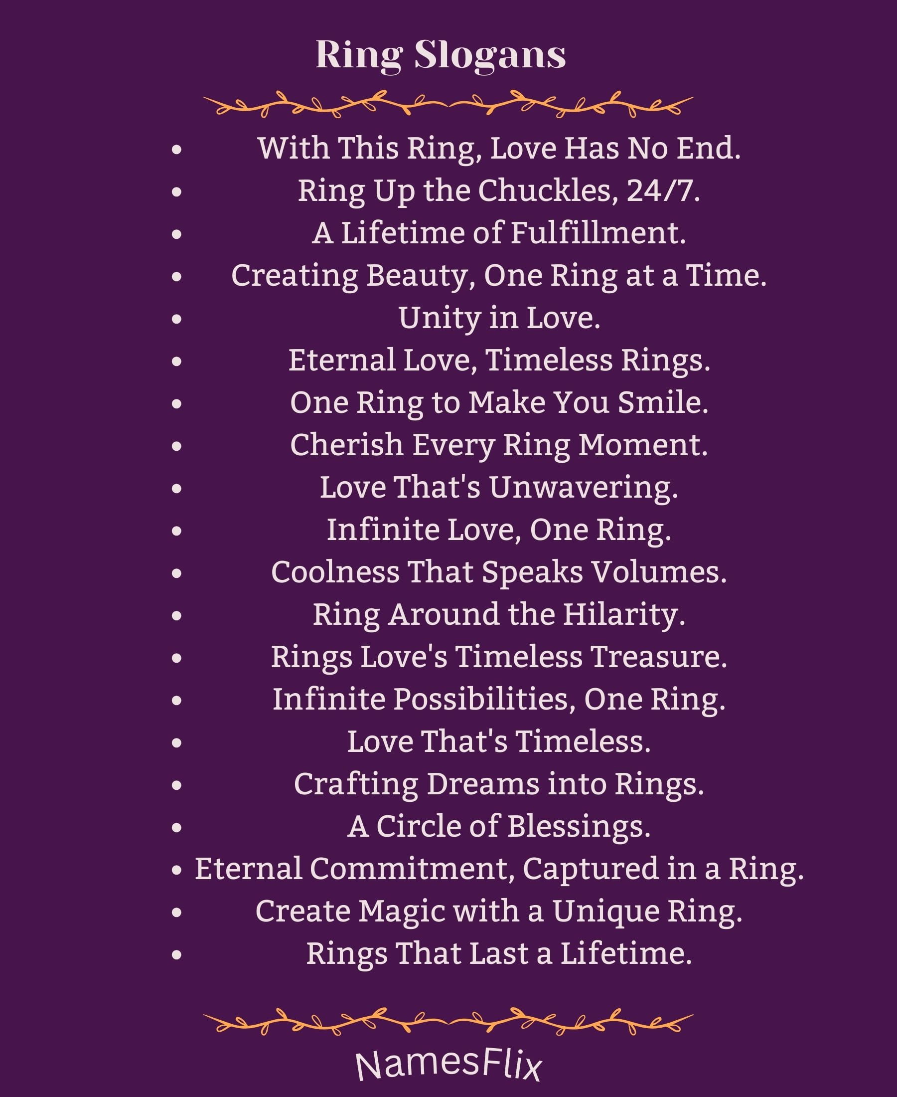 700+ Cute Ring Slogans & Taglines Ideas That Symbolize Love