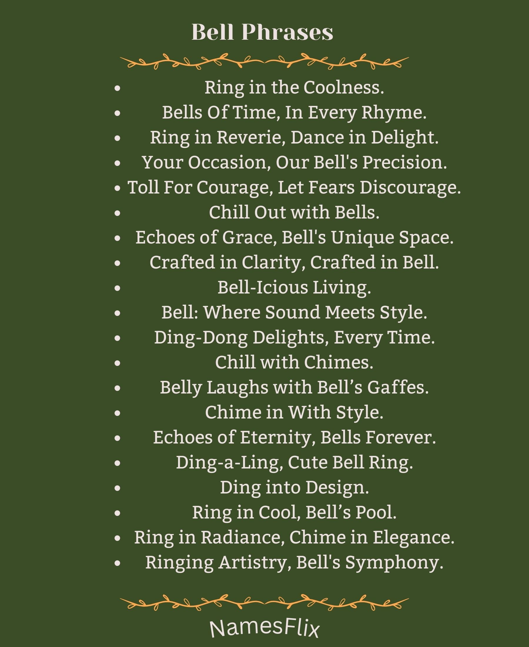 560+Best Bell Slogans, Sayings And Taglines Ideas