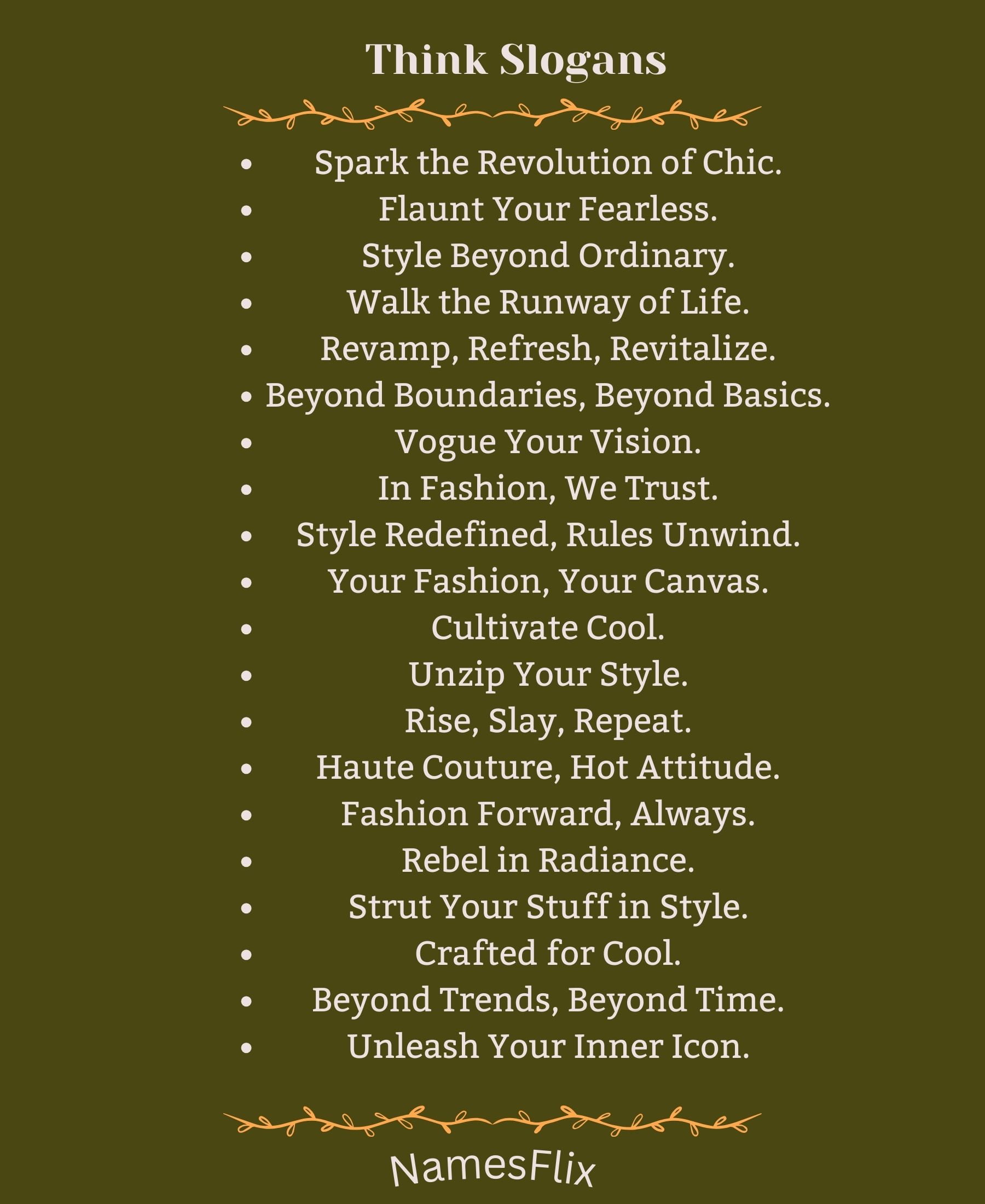 570+ Cool Think Slogans, Phrases and Taglines Ideas