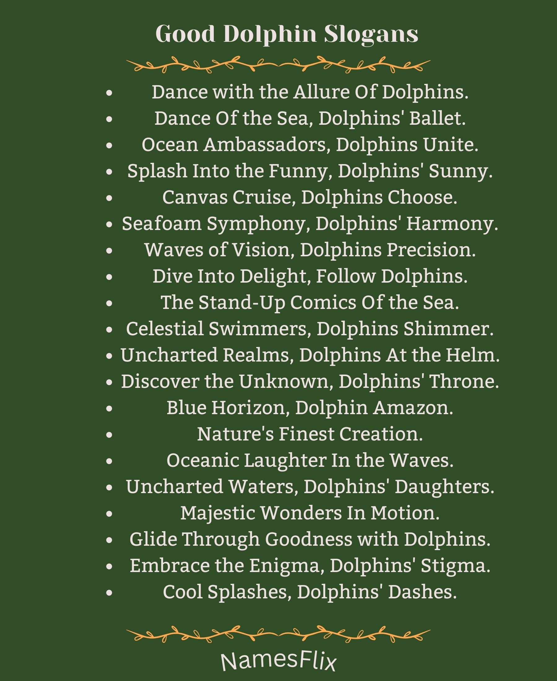 520+ Best Dolphin Slogans, Sayings and Taglines Ideas